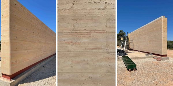 Learning to design and build a rammed earth wall - ZEST architecture
