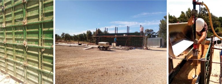 Learning to design and build a rammed earth wall - ZEST architecture