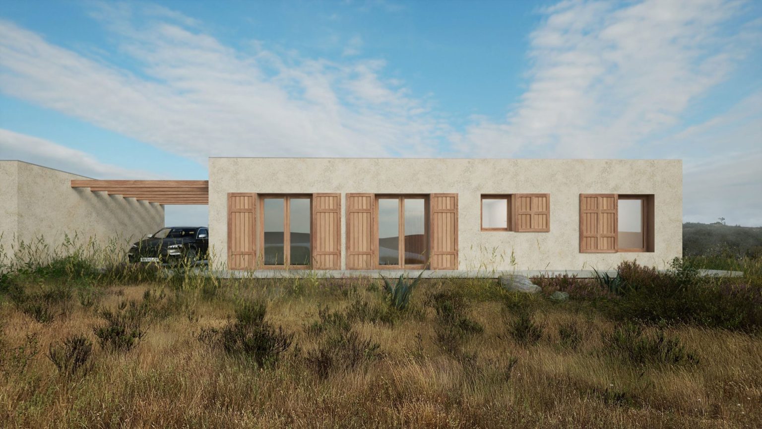 A New Villa in a Wild Grass Landscape - ZEST architecture
